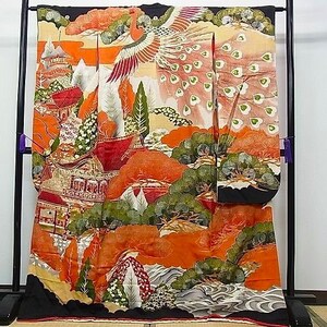Rare Antique Hikifurisode Silk Wedding Kimono Geisha Geiko Maiko ...