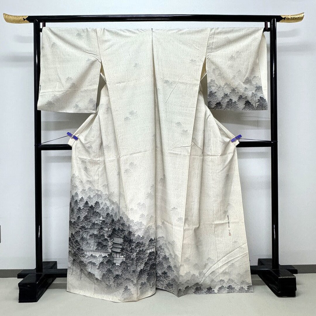 Masterful Untailored Hand-painted, Artist Signed, Karinui Silk Japanese ...