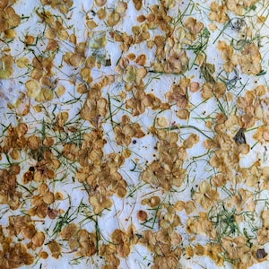 Pressed Flower Petals Handmade Paper 3 Sheets for Gift, Art Journal ...