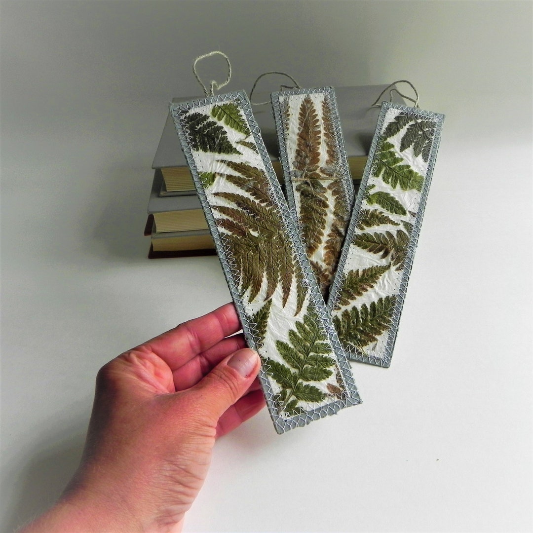 Unique Real Fern Bookmarks, Botanical Reader Gift, Natural Book Marks ...
