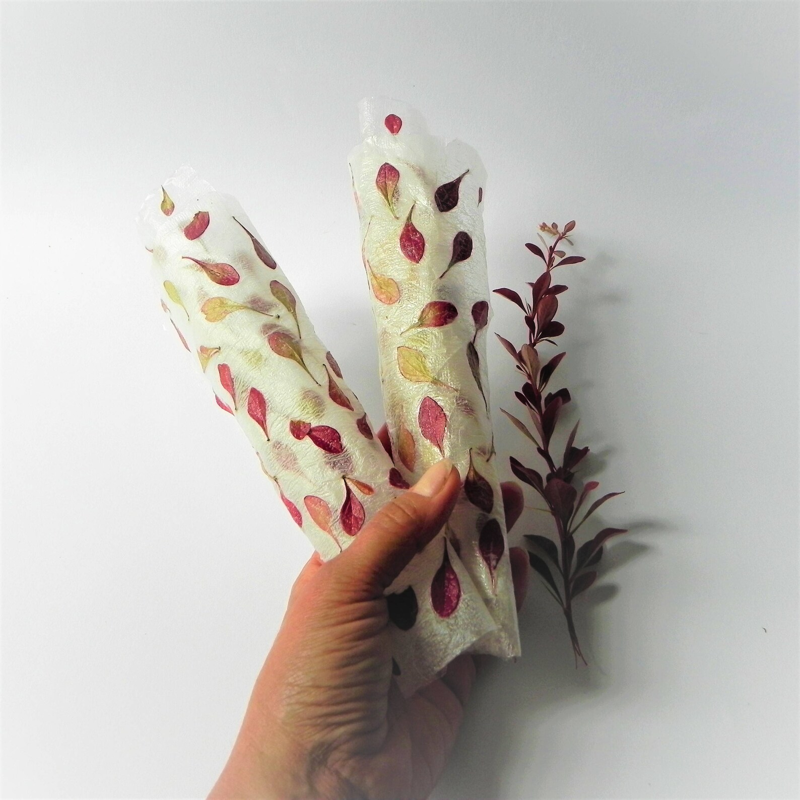 Handmade Nature Paper Leaf Texture Paper Botanical Gift Wrap - Etsy