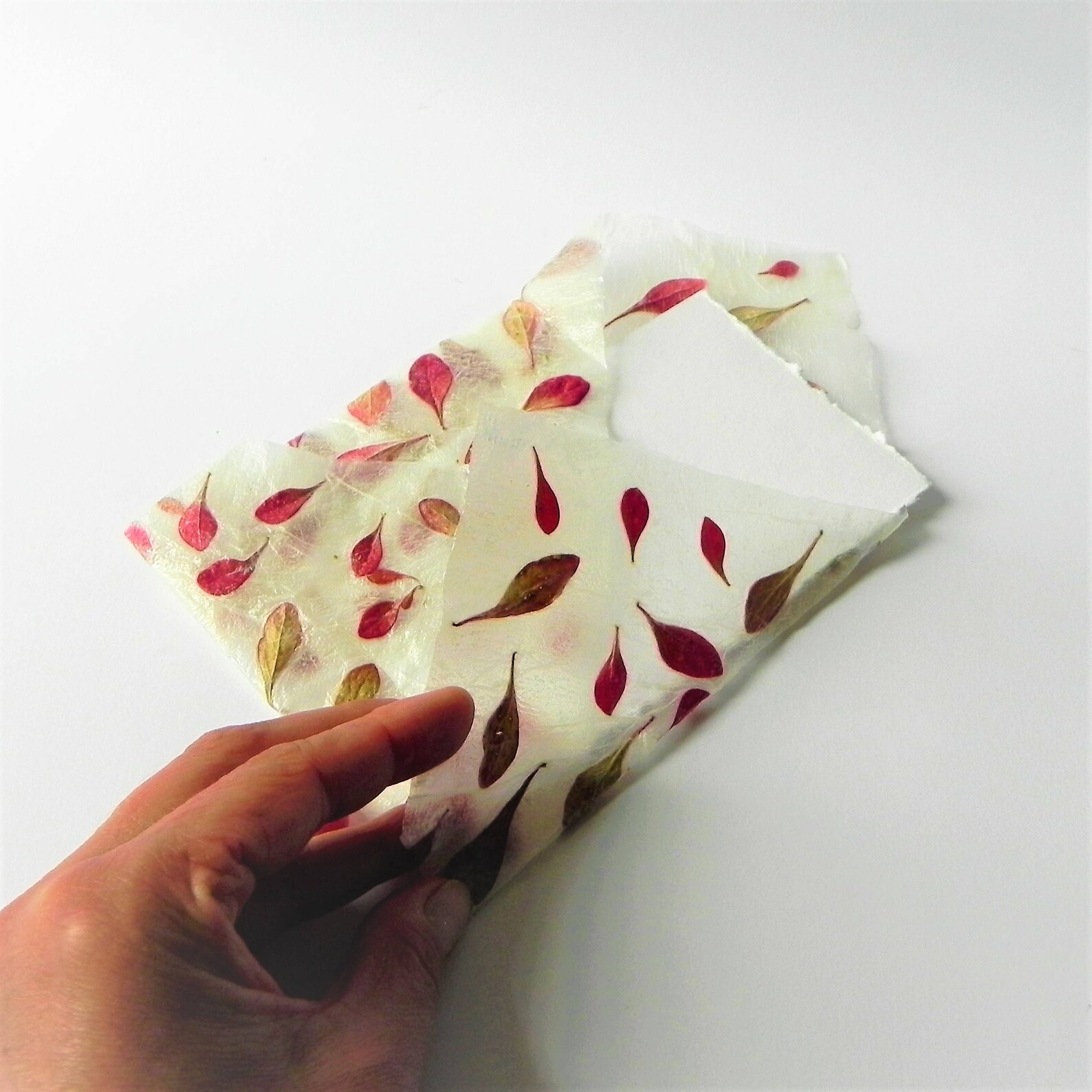Handmade Nature Paper Leaf Texture Paper Botanical Gift Wrap - Etsy