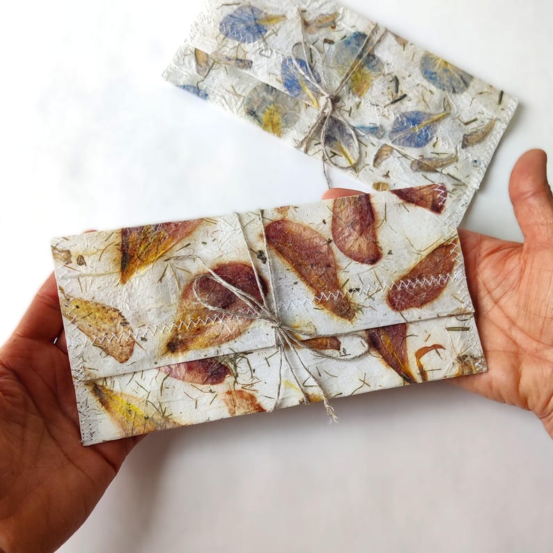 Pressed Flowers Paper Envelopes Handmade Stationery for Gifting ...