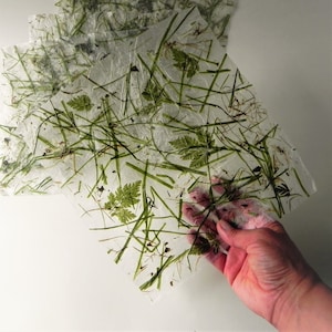 Decorative Paper With Real Grass, Homemade Art Craft Journal Paper ...