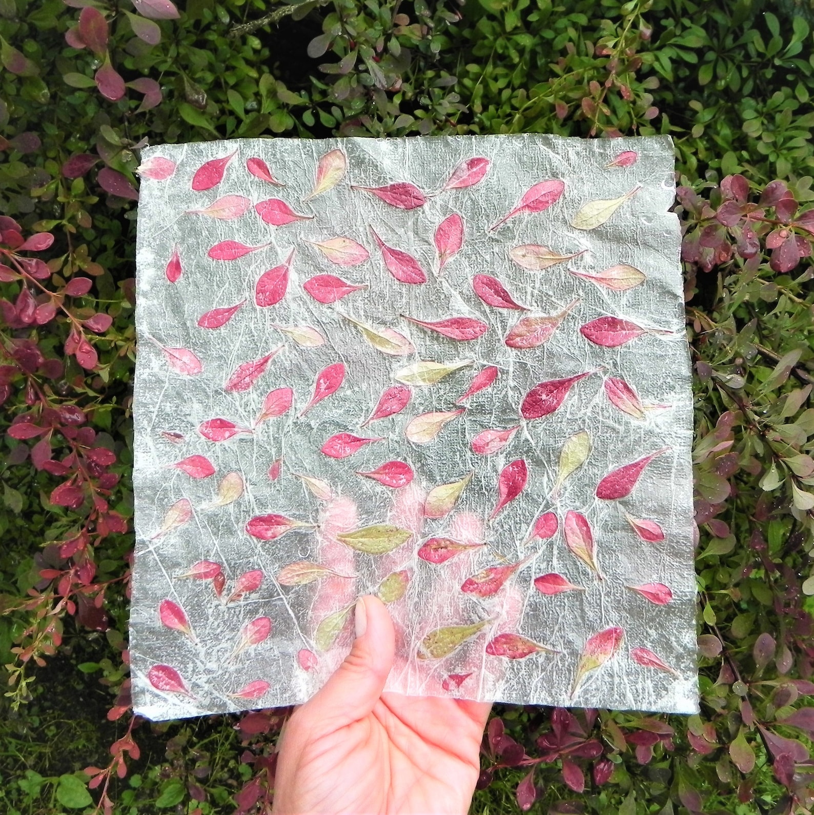Handmade Nature Paper Leaf Texture Paper Botanical Gift Wrap - Etsy