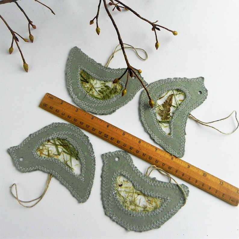 Bird Ornament Handmade Paper Hanging Tree Decoration, Eco-friendly ...