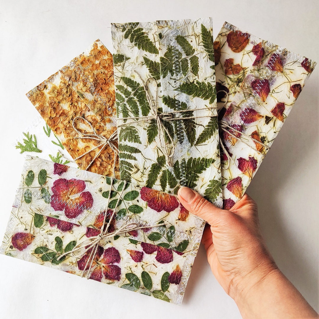 Handmade Paper Envelopes, Wedding Invitations, Pressed Flowers Gift ...
