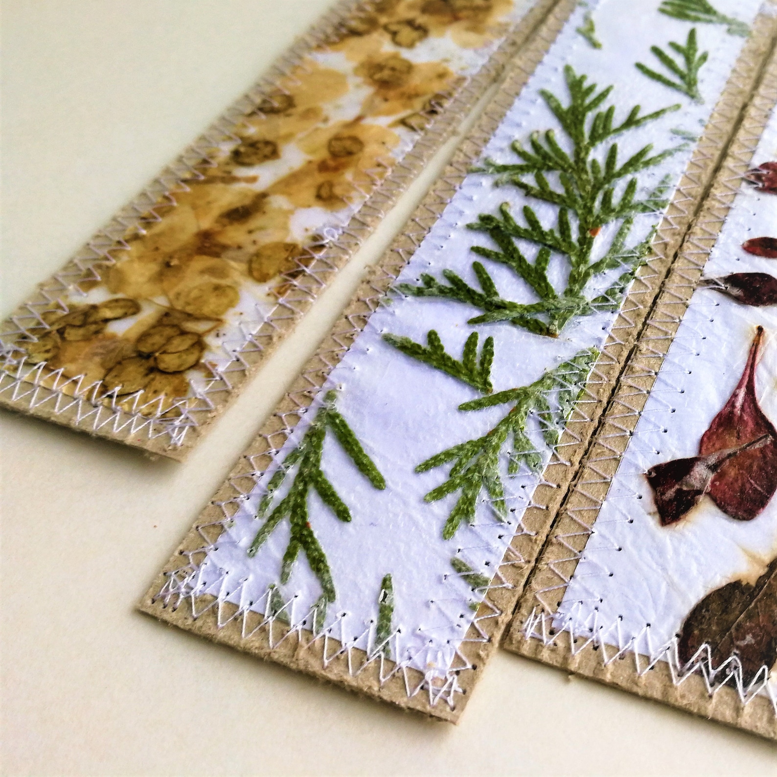 Handmade Paper Book Marks Set of 3 Small Gift for Book Lover - Etsy Canada