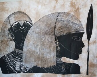 African Screen Print - Etsy UK