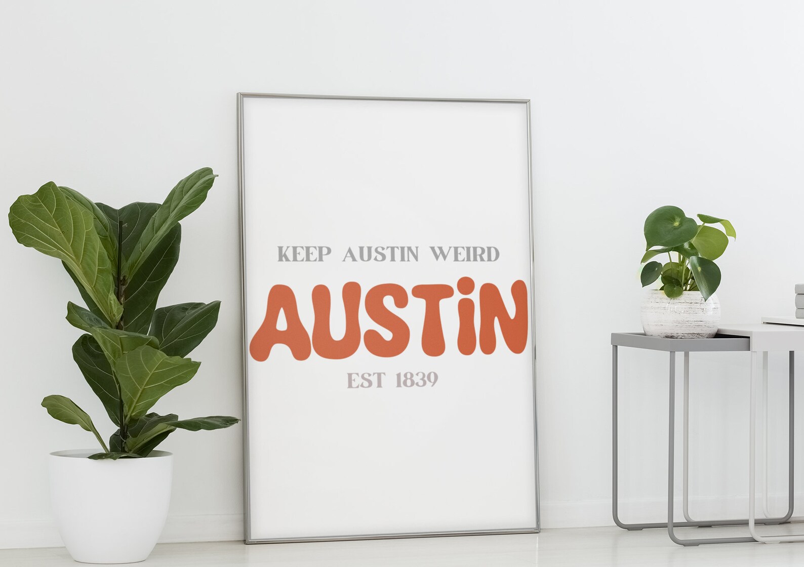 Austin, TX 'keep Austin Weird' Printable City Graphic 18x24 Inches ...