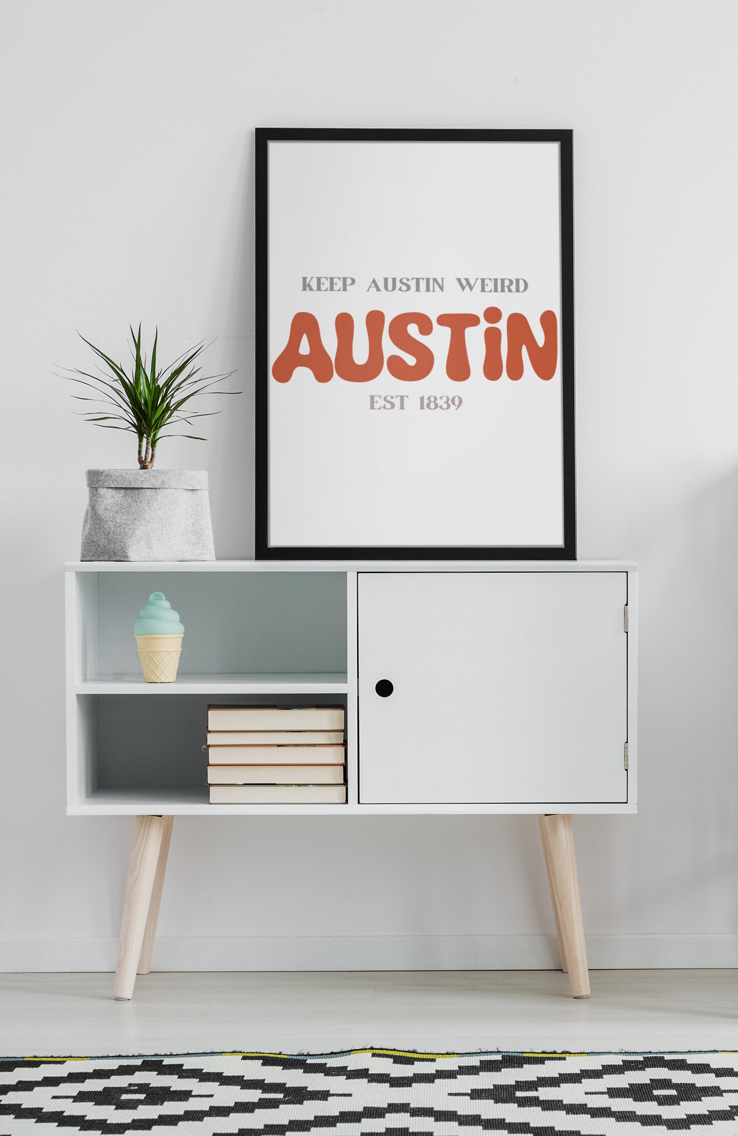 Austin, TX 'keep Austin Weird' Printable City Graphic 18x24 Inches ...
