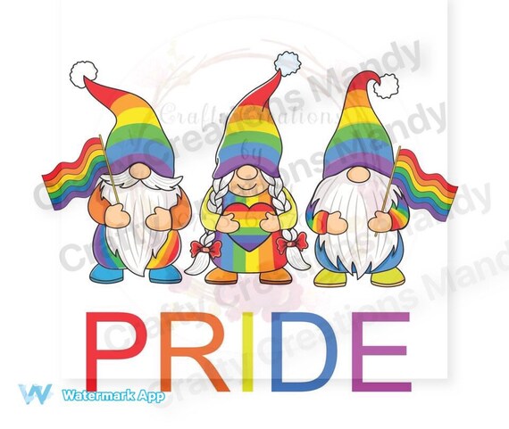 LGBTQ Pride Gnomes Digital File | Etsy