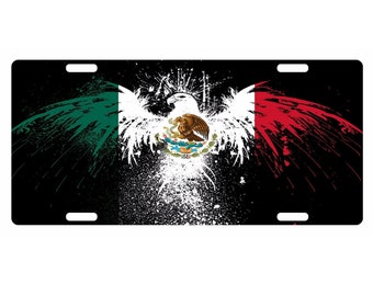 Mexican Flag License Plate - Etsy
