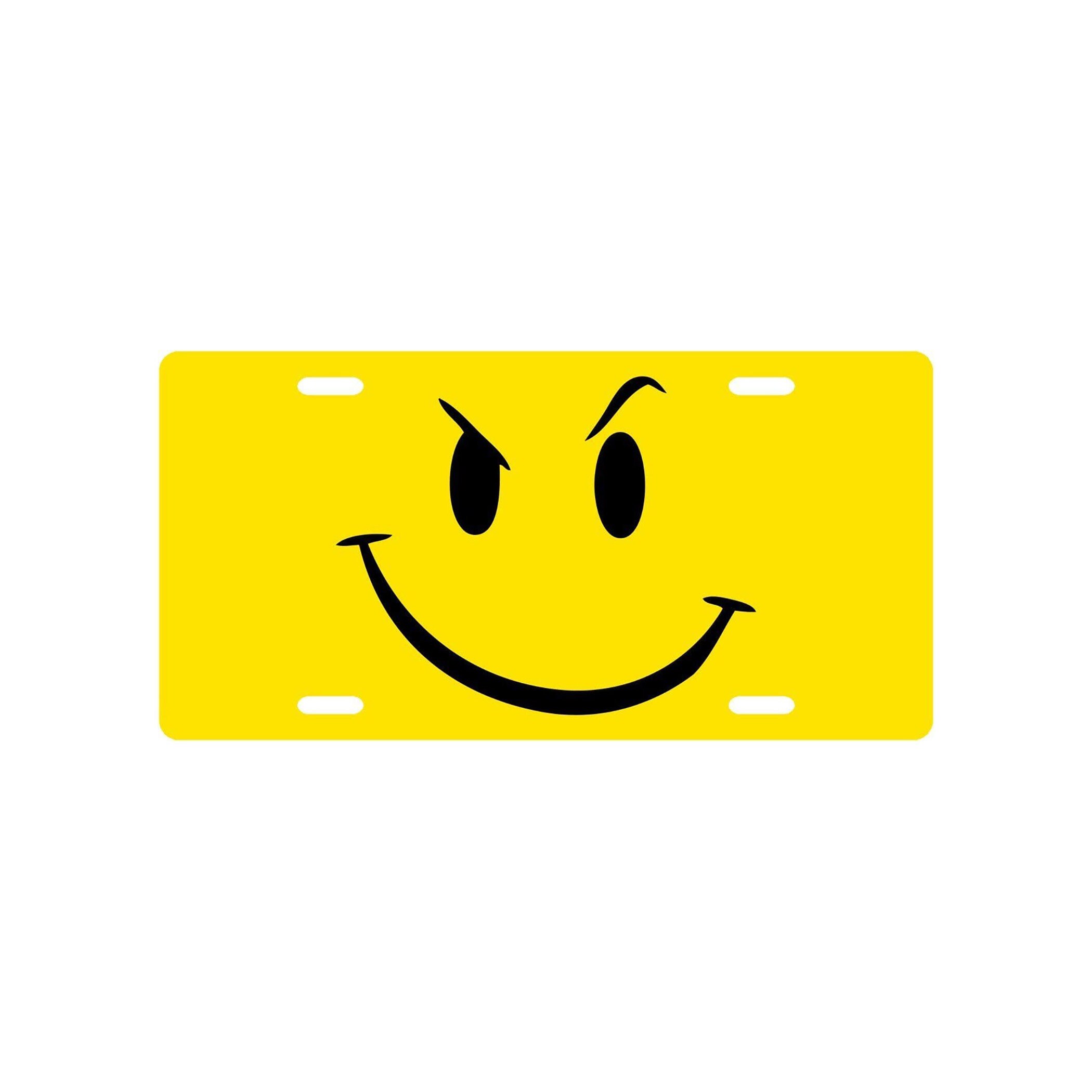 License Plate Smiley - Etsy