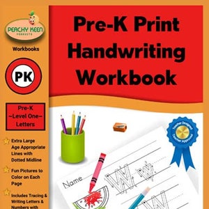 Preschool Print Handwriting Practice Printables traditional Horizontal ...