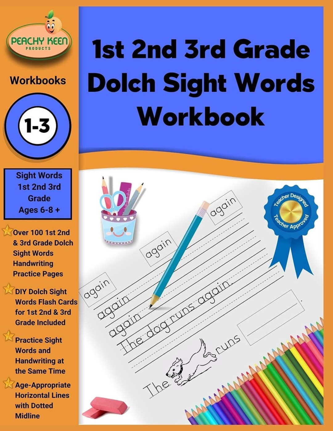 1st 2nd 3rd Grade Dolch Sight Words Workbook - Etsy