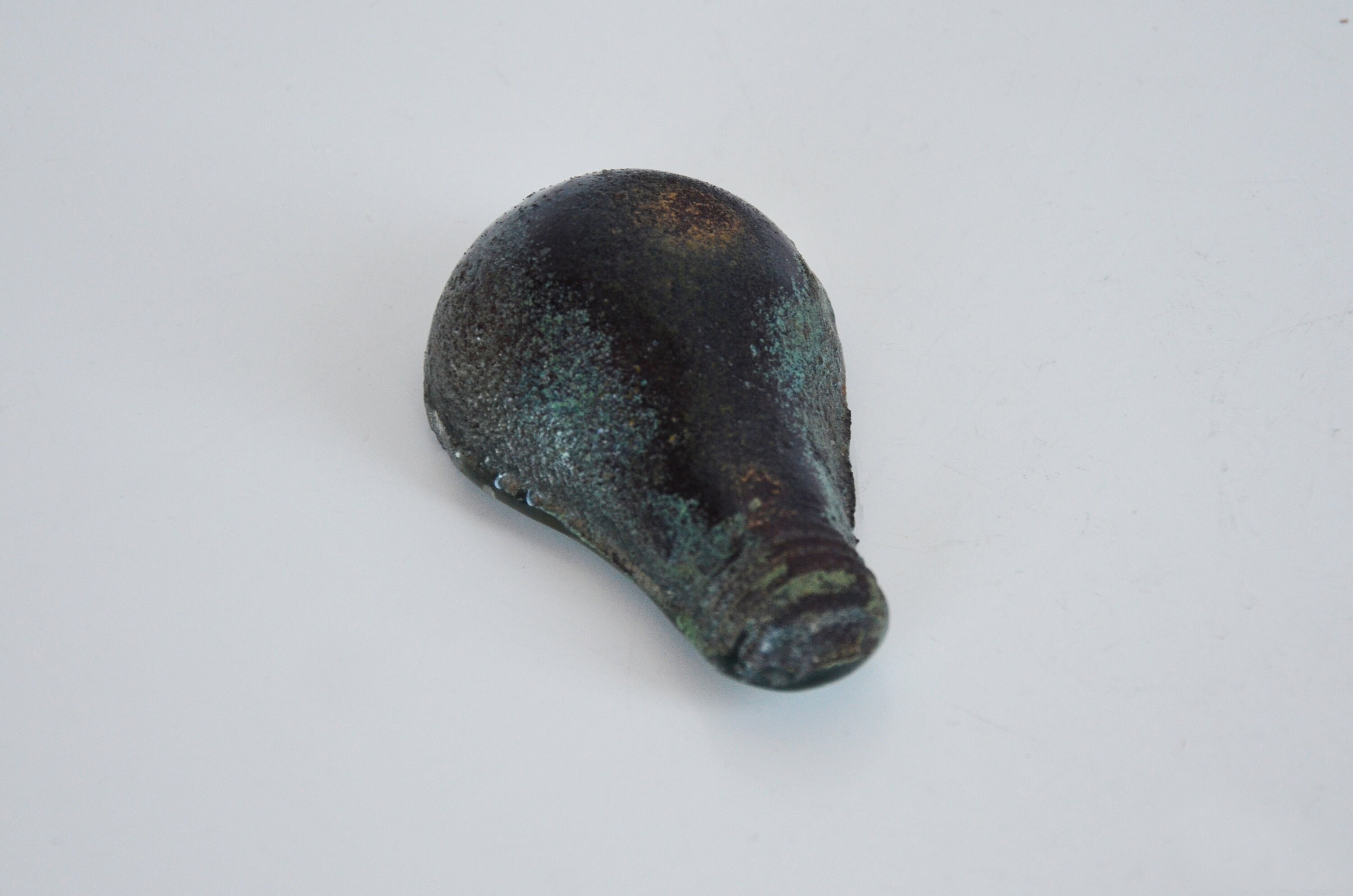 Vintage 1980s Postmodern Sand-cast Glass Paperweight in the Form of a ...