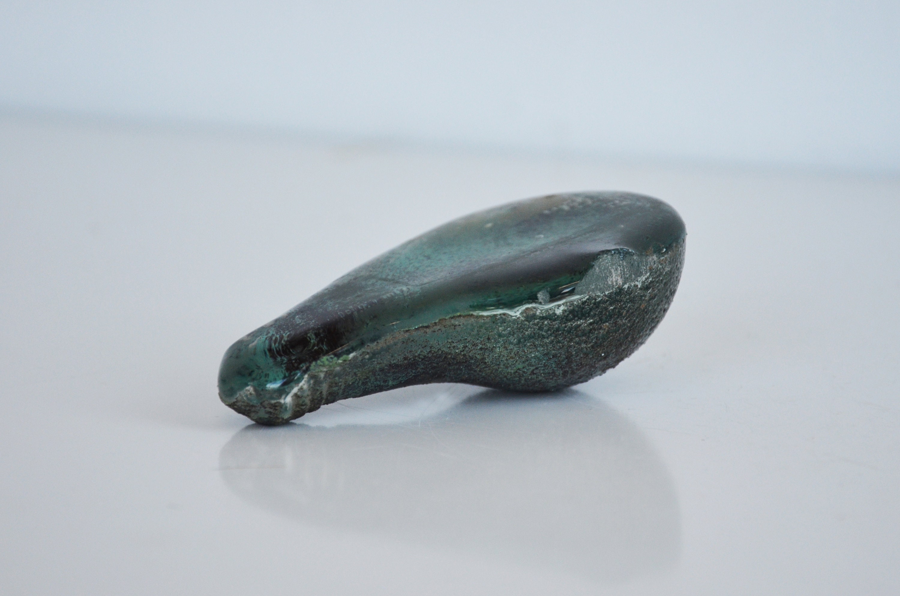 Vintage 1980s Postmodern Sand-cast Glass Paperweight in the Form of a ...