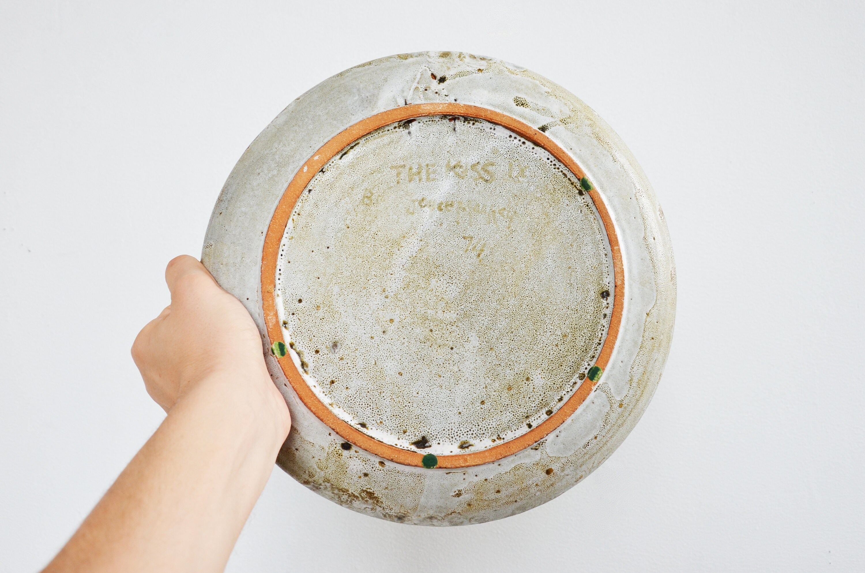 Vintage 1970s JOYCE MACKEY Studio Pottery Charger With Two - Etsy