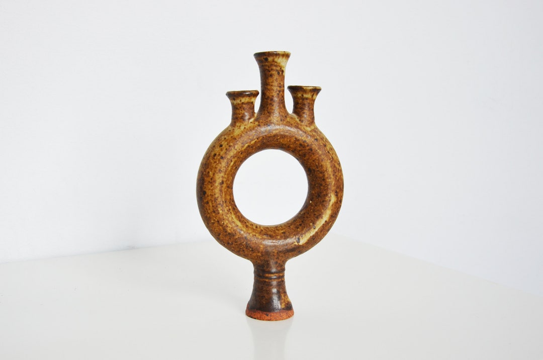 Vintage 1960s VIVIKA + OTTO HEINO Rare, Annular Studio Pottery Multi ...