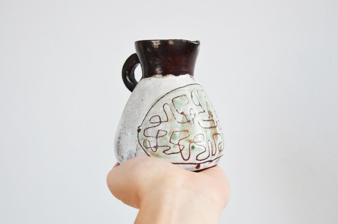 Vintage 1950s JULIETTE DEREL-RIVIER Rare Modernist Studio Pottery ...