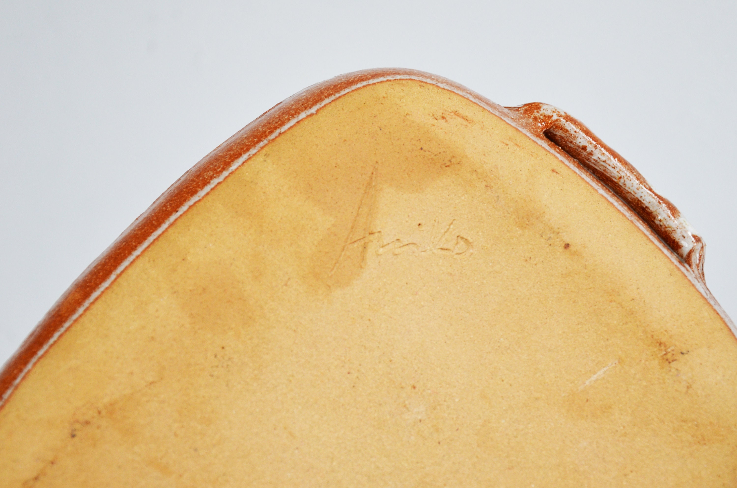 Vintage 1970s ANIKO STERN-WESEL Scarce Studio Pottery Serving Dish With ...