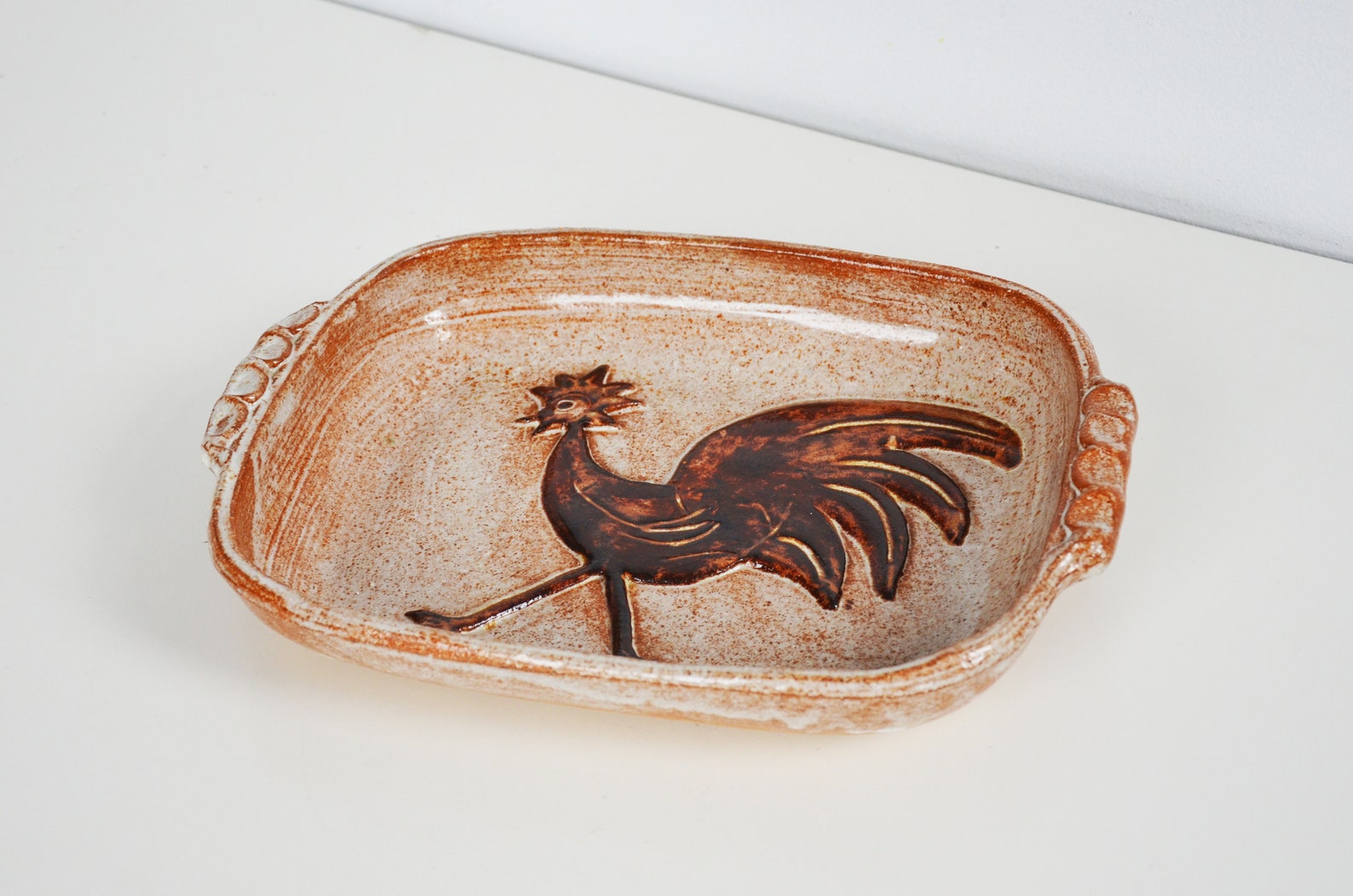 Vintage 1970s ANIKO STERN-WESEL Scarce Studio Pottery Serving Dish With ...