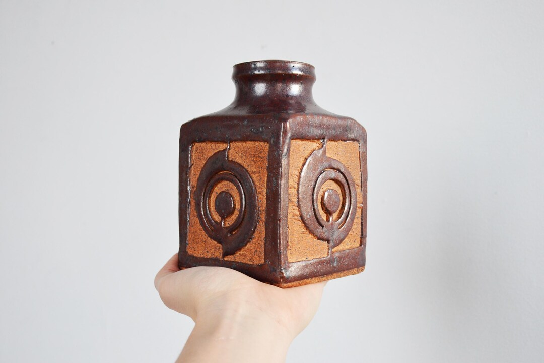 Vintage 1960s VERA BELLINGHAM, Mid-century Studio Pottery Bottle Vessel ...