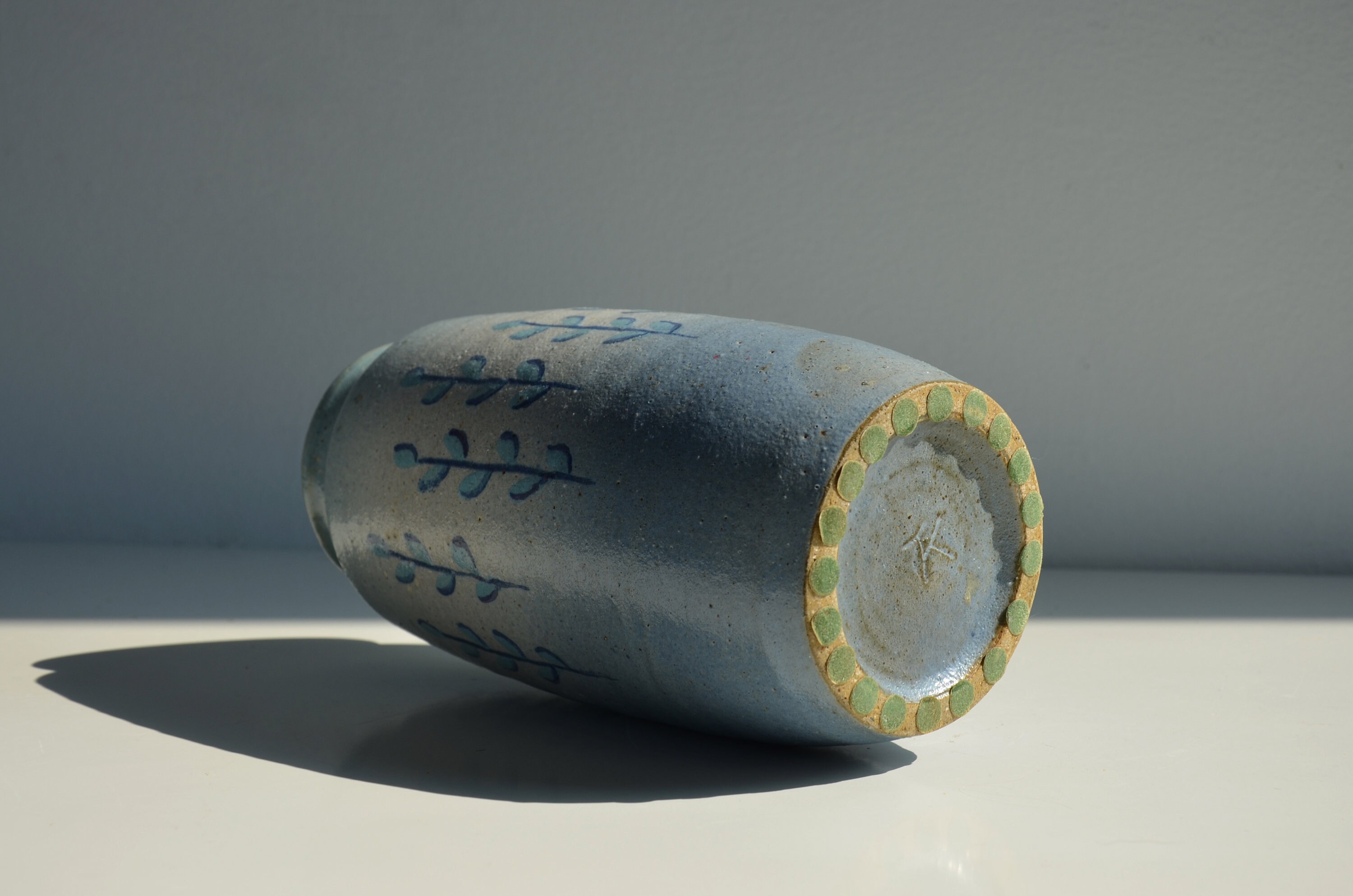 Vintage 1950s THOMAS KAKINUMA Rare Studio Pottery Vase With Leafy ...
