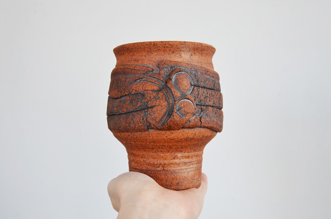 Vintage 1960s JACK HERMAN Earthy, Brutalist Mid-century Pedestal Vase ...