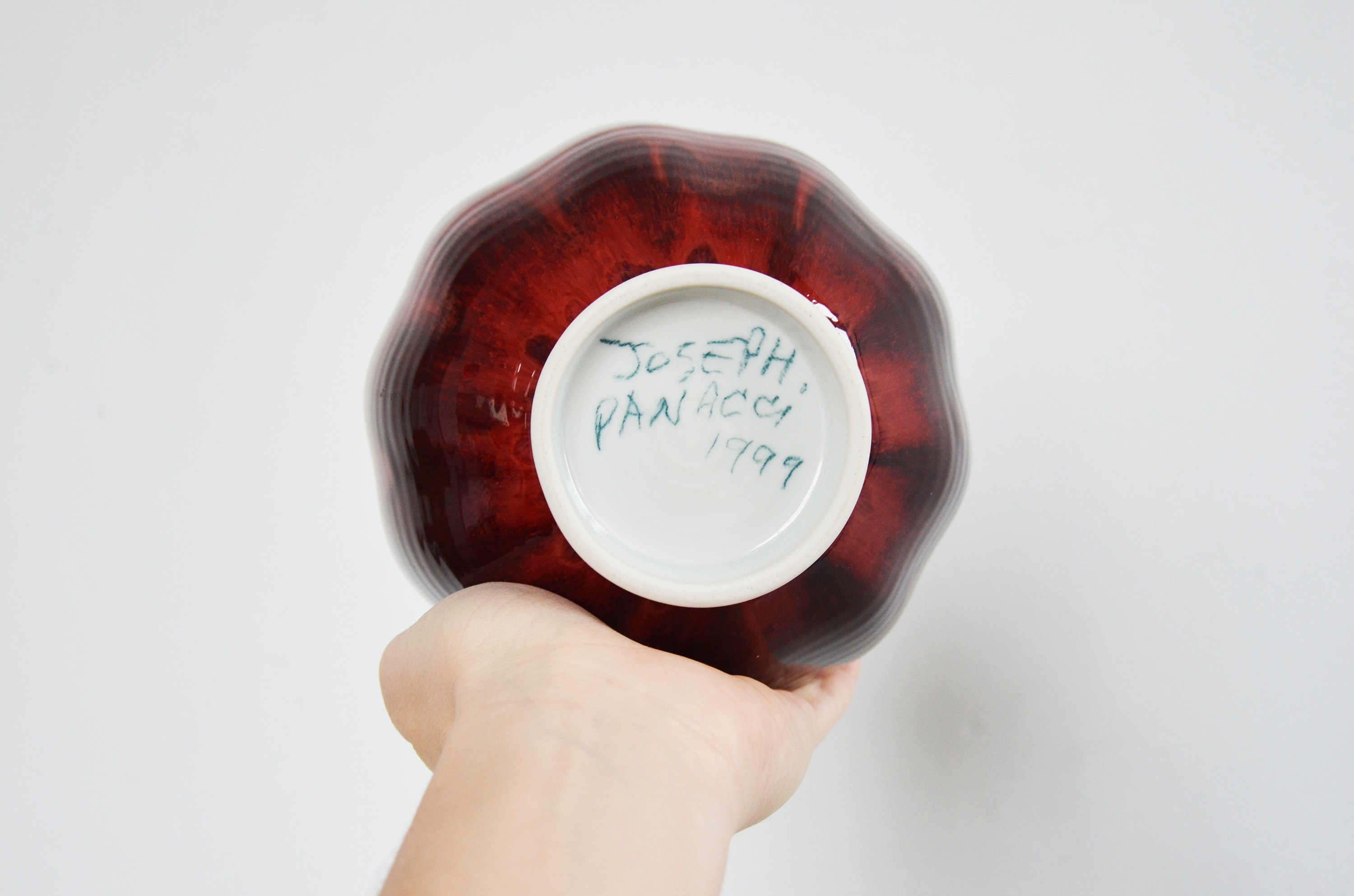 Vintage 1990s JOSEPH PANACCI Glossy Postmodern Pomegranate Studio ...