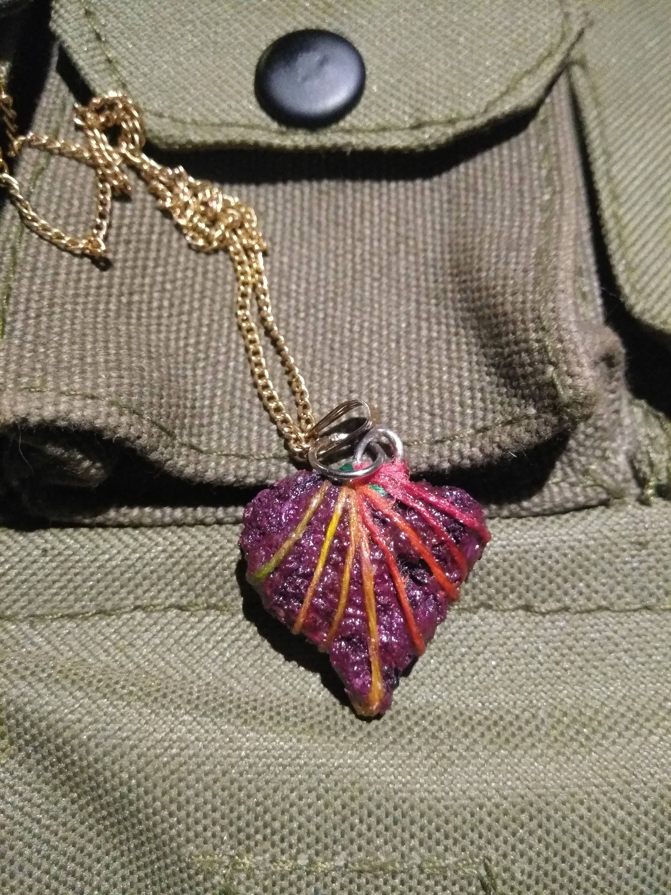Purple Weed Heart
