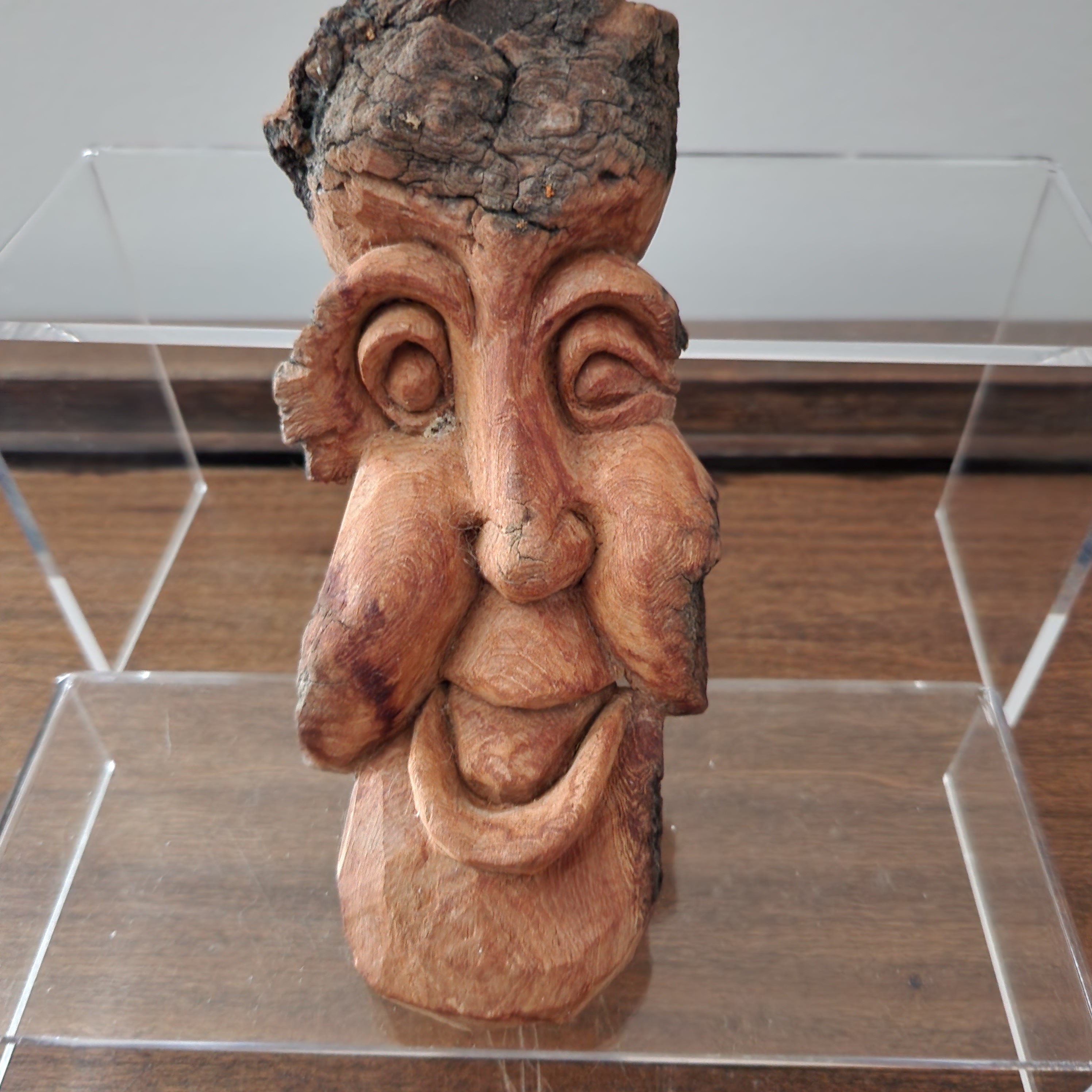 Wood Carved Face Caricature Sculptural Folk Art - Etsy