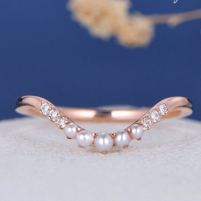 Pearl Wedding Band - Etsy