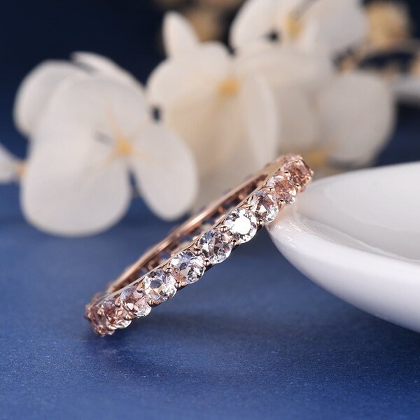 Morganite Band - Etsy