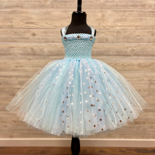 Light Blue Polka Dot Dress - Etsy