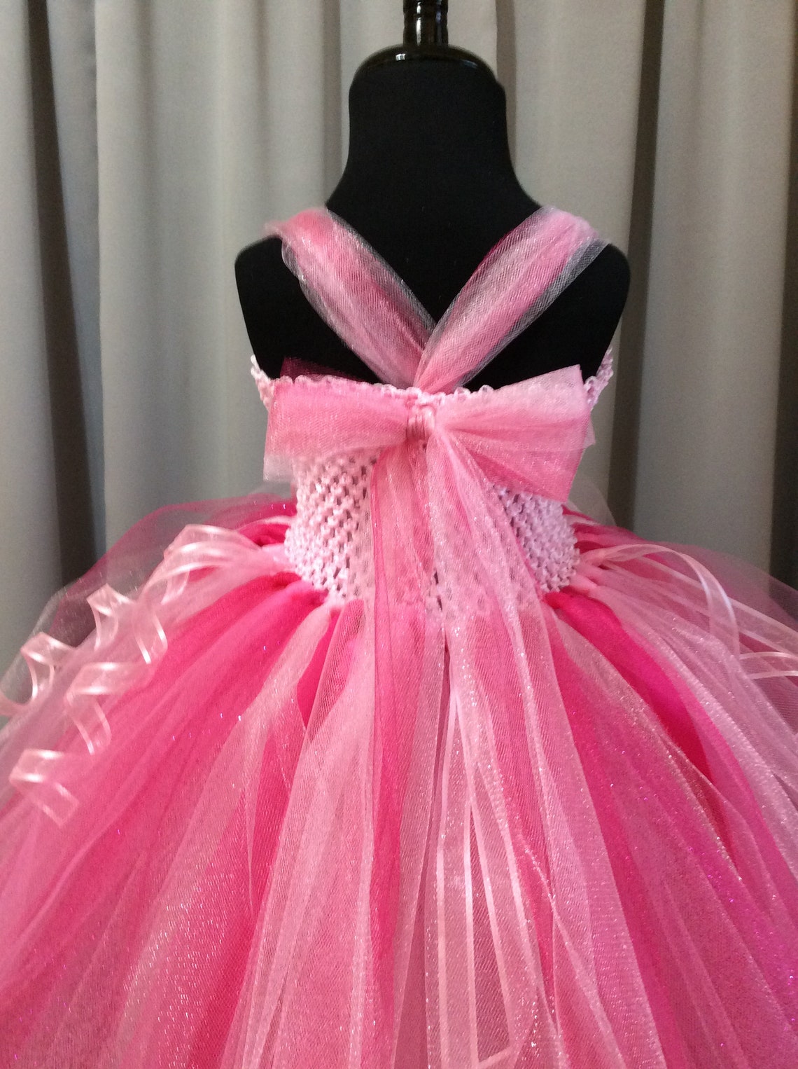 Pink and Fuchsia Princess Tutu Dress for Girls Princess | Etsy