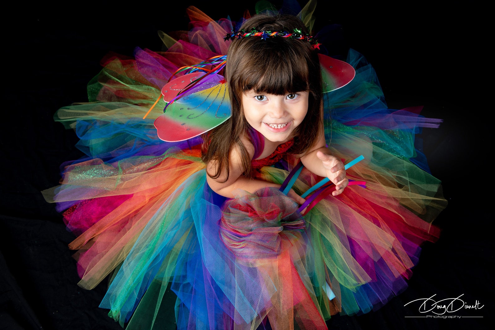 Rainbow Fairy Princess Costume Princess Tutu Dress W/ Crown | Etsy