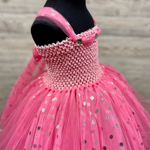 Hot Pink With Silver Polka Dot Princess Tutu Dress for Girls - Princess ...