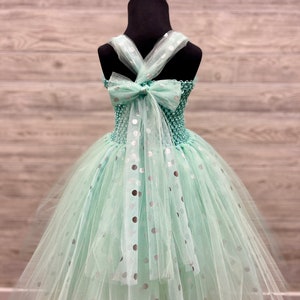Mint Green With Silver Polka Dot Princess Tutu Dress for Girls ...
