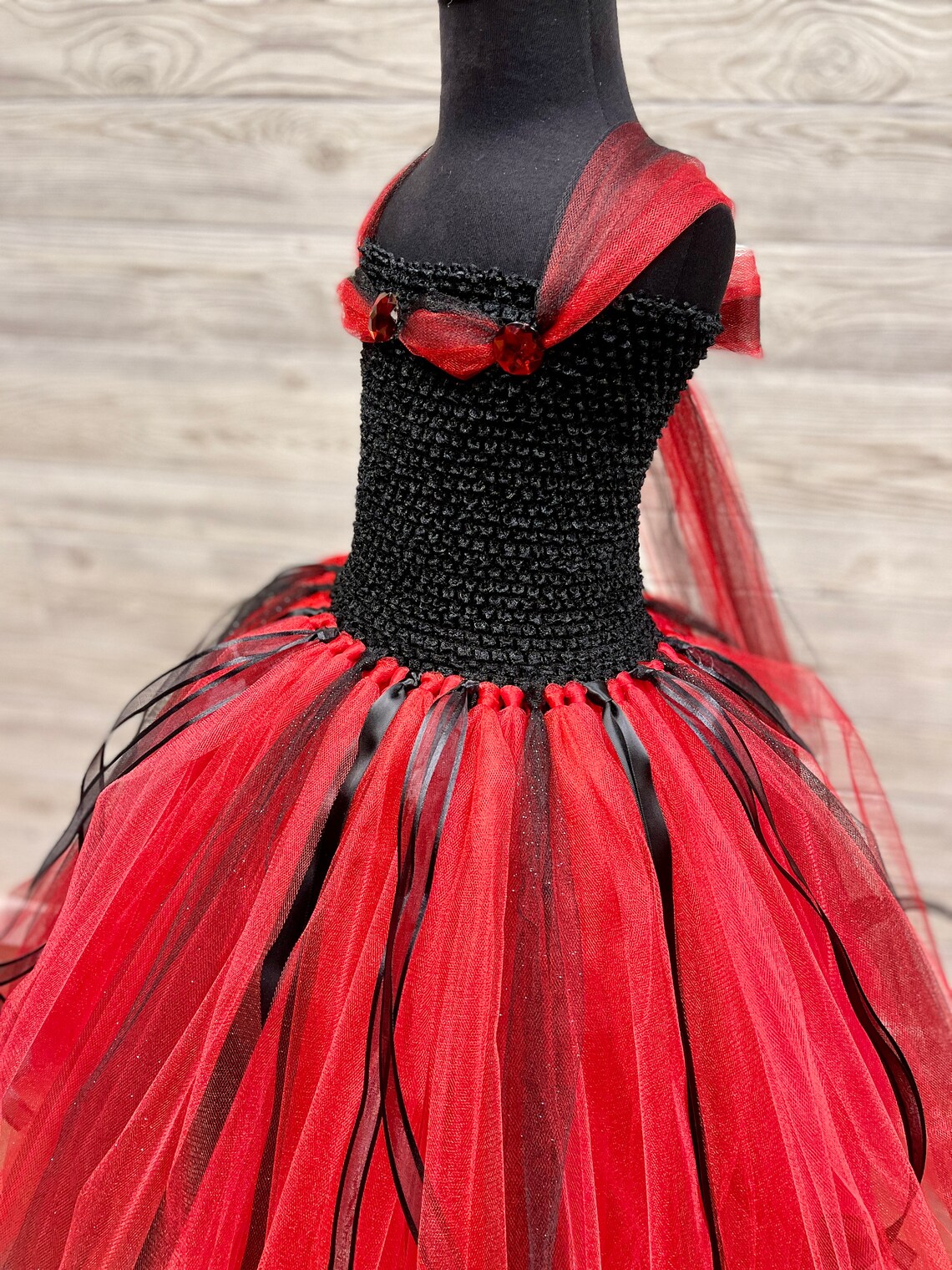 Red and Black Princess Tutu Dress for Girls Princess Dress - Etsy