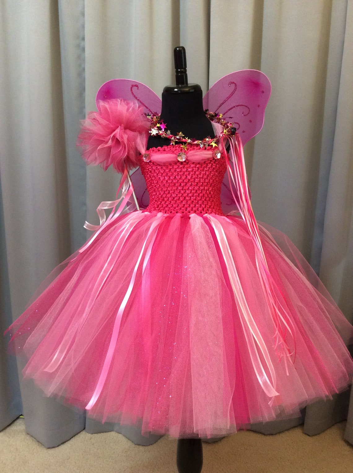 Fuchsia and Pink Fairy Princess Costume Princess Tutu Dress - Etsy