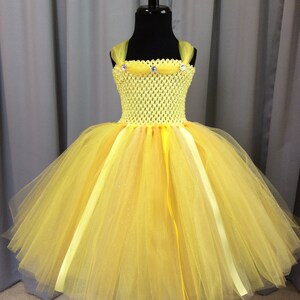 Yellow Fairy Princess Costume; Princess Tutu Dress With Crown, Wand ...