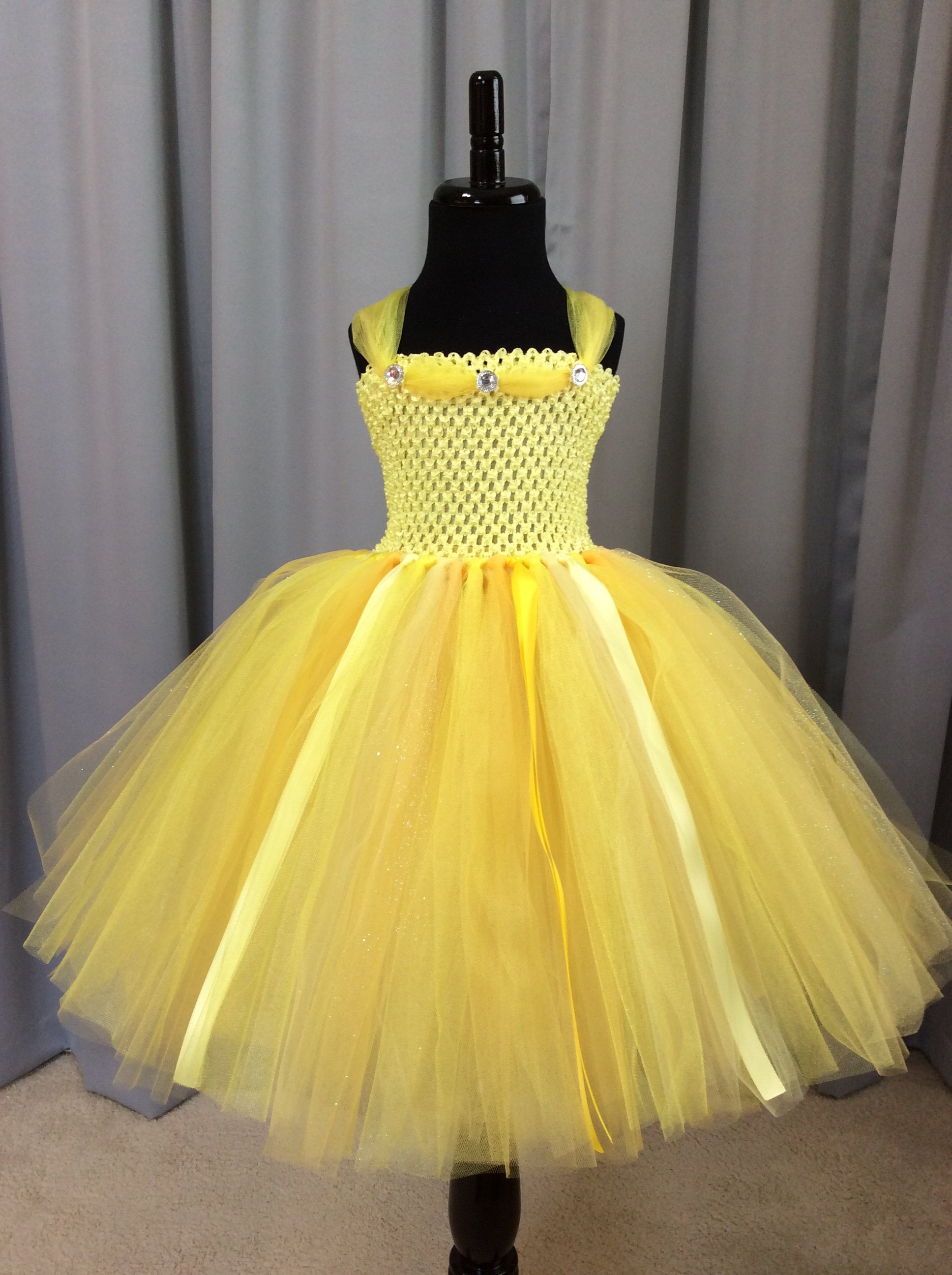 Yellow Fairy Princess Costume Princess Tutu Dress With Crown - Etsy