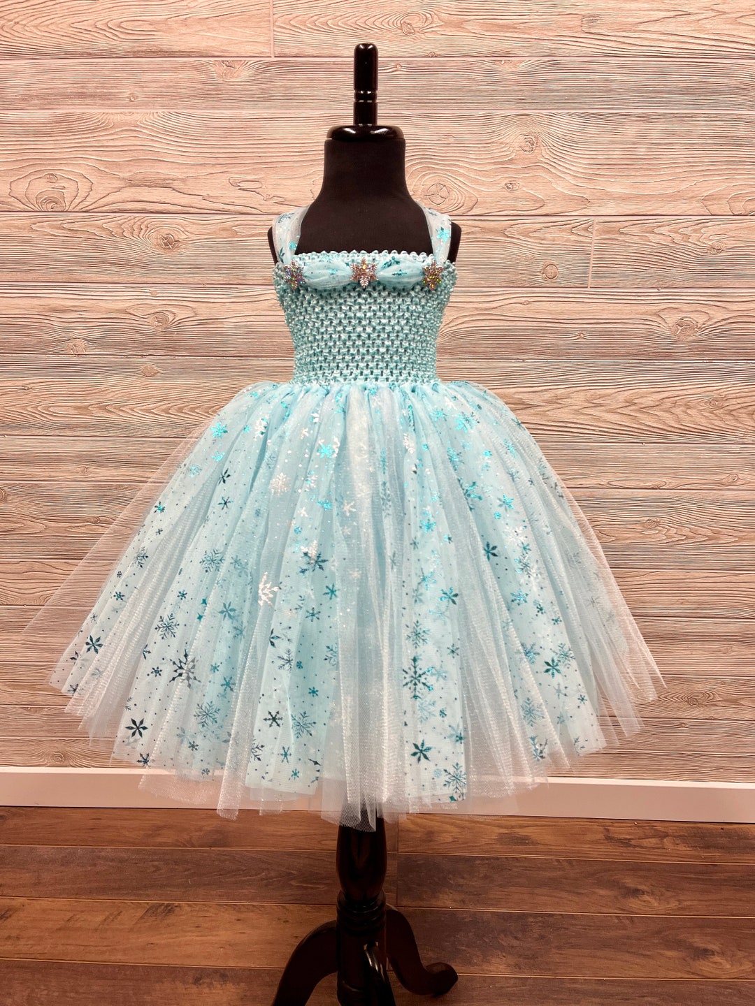 Aqua Turquoise Snowflake Princess Tulle Tutu - Fairy Birthday Dress ...