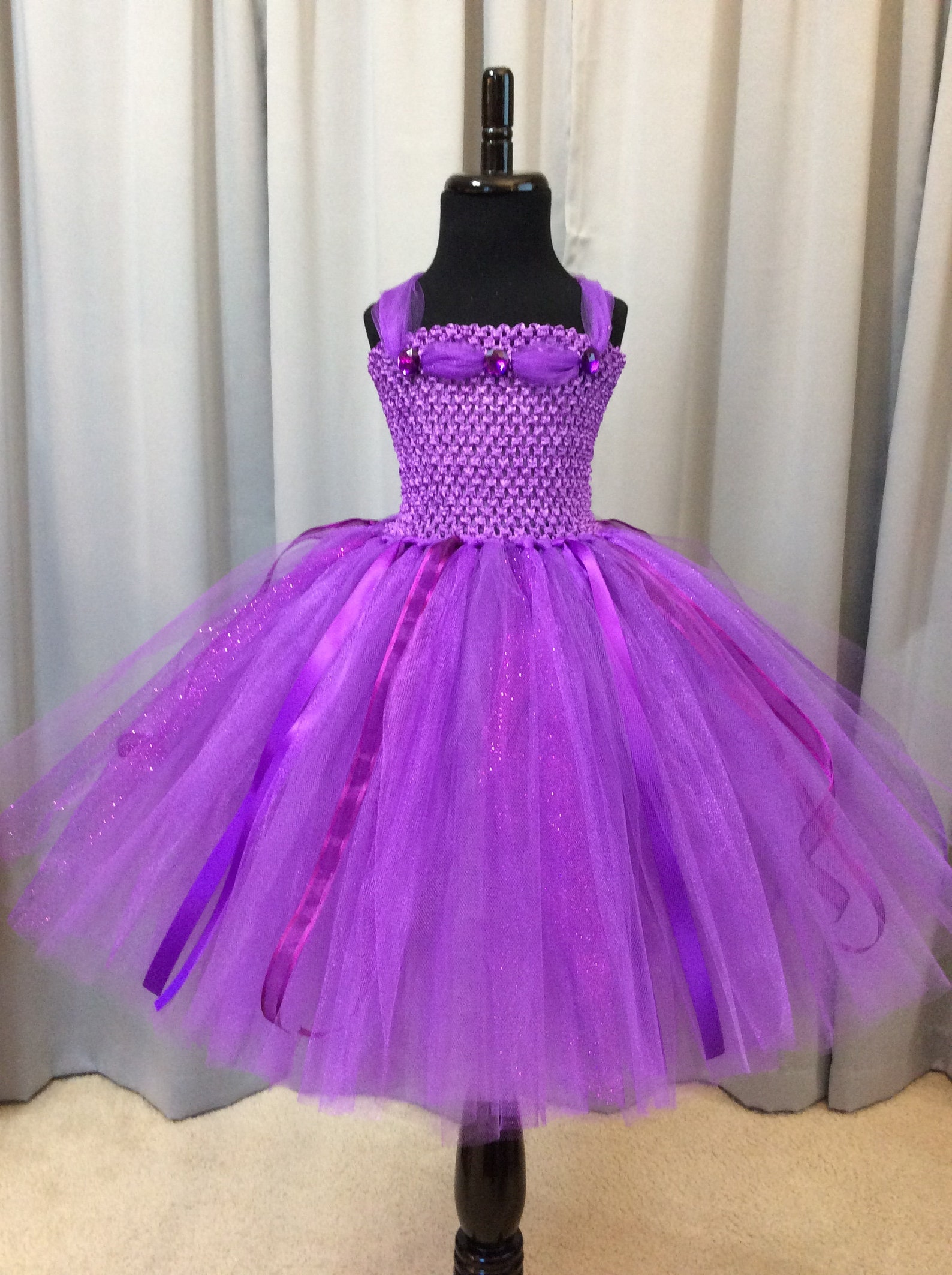 Purple Fairy Princess Costume Princess Tutu Dress With Crown - Etsy