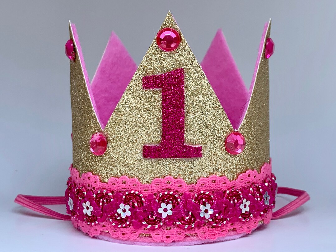 1st Birthday Crown First Birthday Crown Girl First Birthday - Etsy