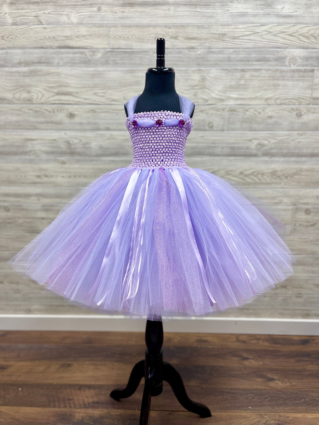 Lavender Princess Tulle Tutu - Fairy Birthday Dress - Full 3 Layer ...