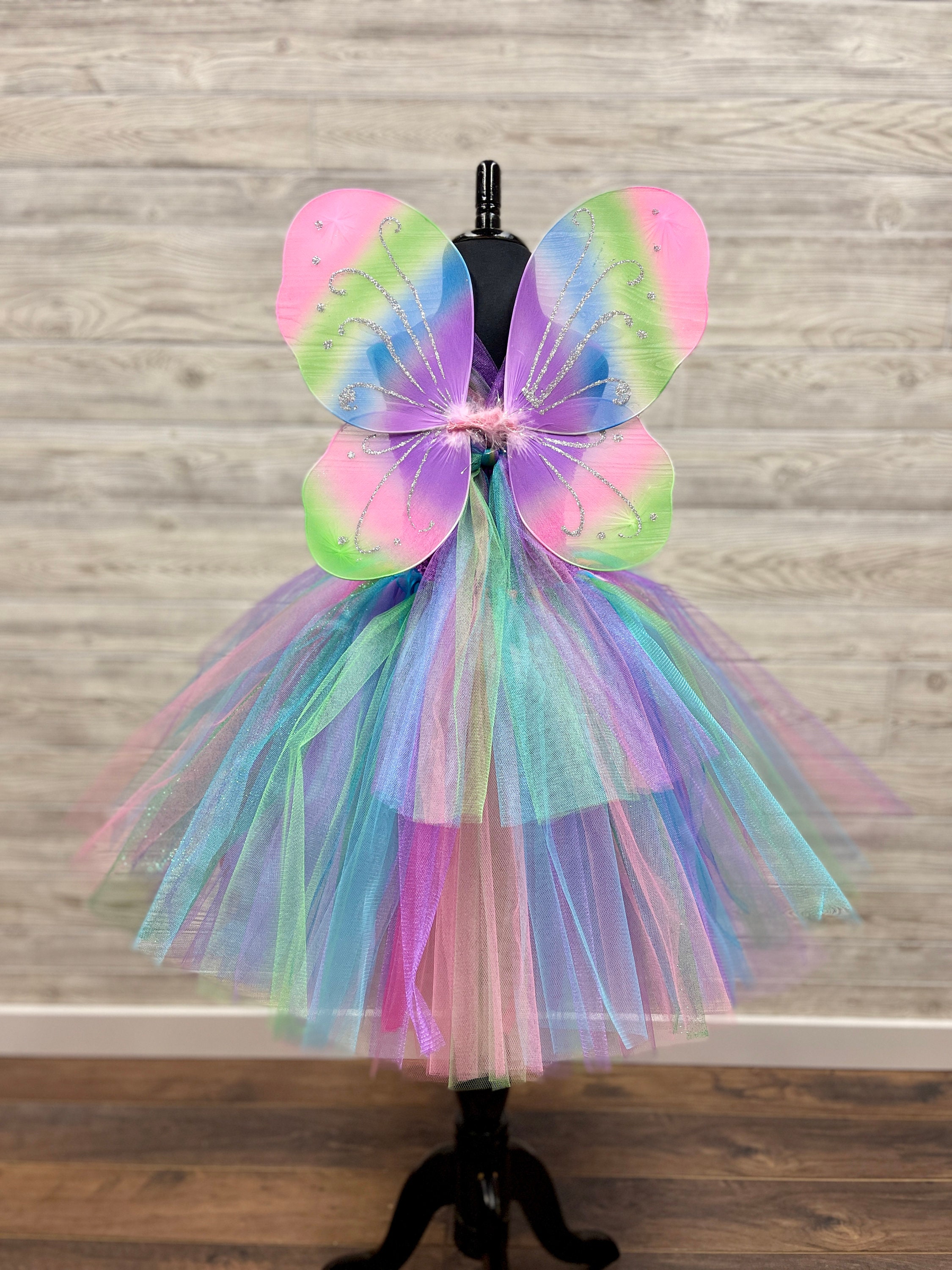 Bright Rainbow Fairy Princess Costume Set Fairy Tutu Set | Etsy