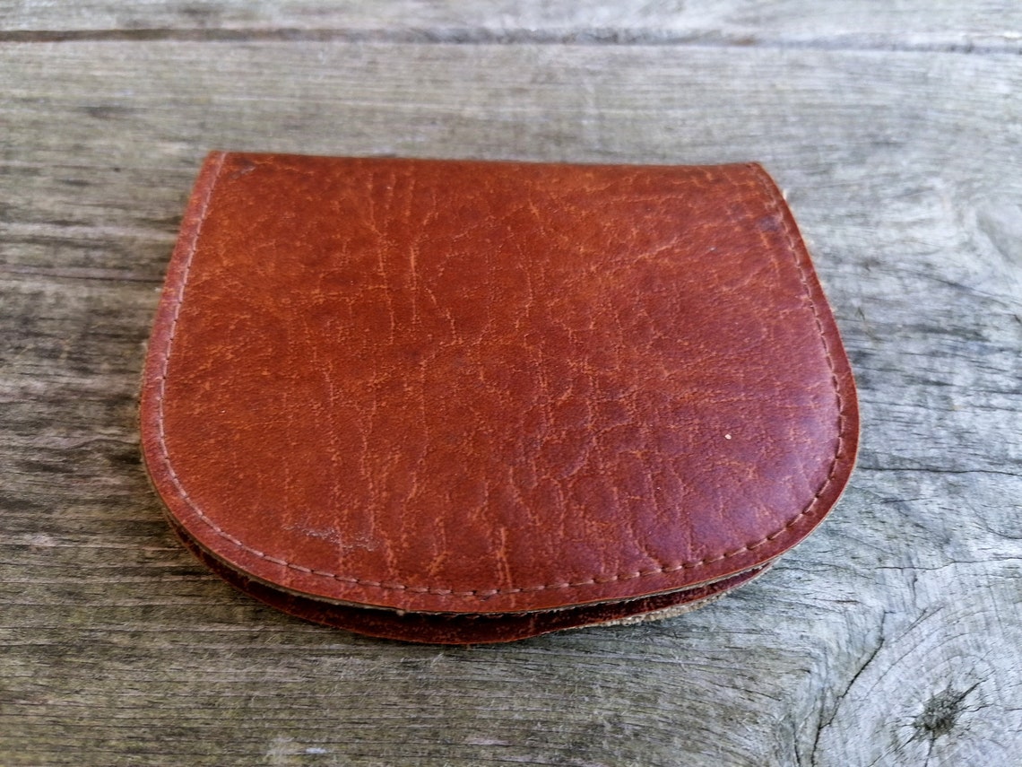 Retro Leather Coin Purse Handmade Genuine Leather Purse - Etsy
